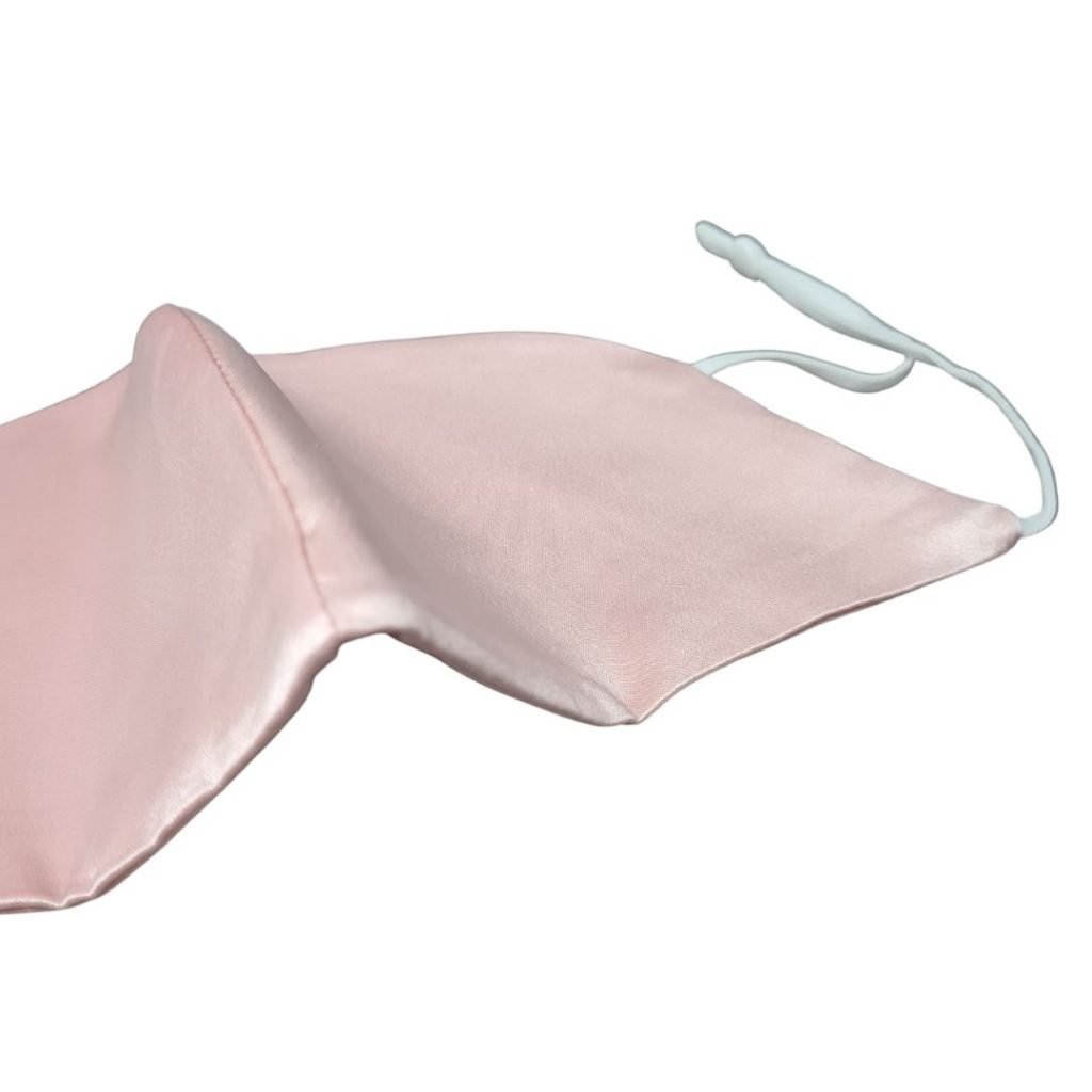 2 Layer Luxe Mulberry Silk Face Mask - Ash | June Silk