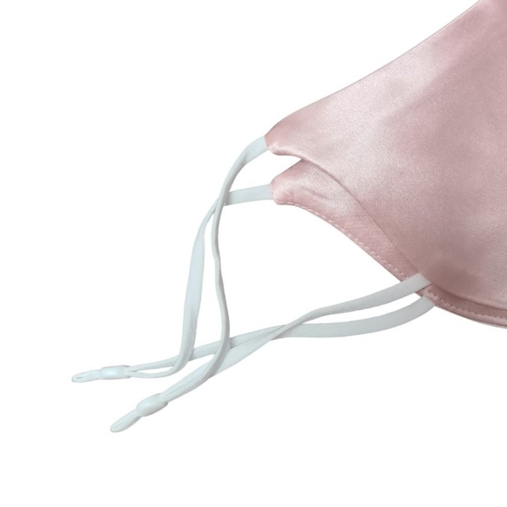 2 Layer Luxe Mulberry Silk Face Mask - Navy | June Silk