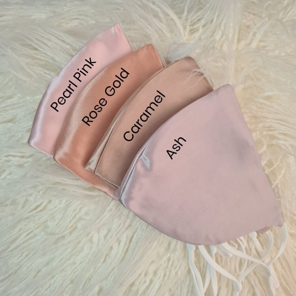 2 Layer Luxe Mulberry Silk Face Mask - Ash | June Silk